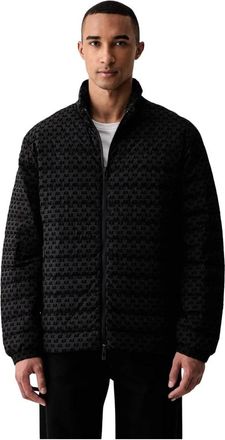 A|X Armani Exchange Homme, Vestes, Noir, Taille: M Veste matelass&eacute;e &agrave; logo imprim&eacute;