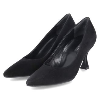 Paul Green 3859-009 Damen Klassische Pumps Rauleder in schwarz - Gr. 40,5