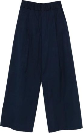 Semicouture Femme, Pantalons, Bleu, Taille: 44 FR Wide Pantalons