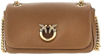 Pinko Pinko - Sac horizontal Large Click Soft - Femme - Sacs - Brun - Taille: ONE Size