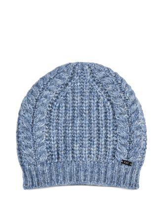 Fay Gestrickte Beanie - Blau