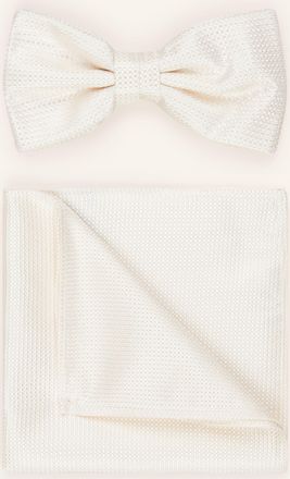 Prince Bowtie Prince Bowtie Set: Fliege Und Einstecktuch weiss