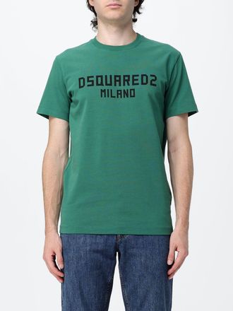 Dsquared2 Kurz&auml;rmeliges Baumwoll-T-Shirt mit kontrastierendem Logo-Print