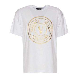 Versace Jeans Couture Modische T-Shirts und Polos - - Tops - Herren - Wei&szlig; - 2XL