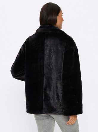 Heine Winterjacke Fellimitat-Jacke Langarm