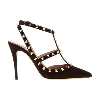 Valentino Garavani Femme, Chaussures, Brun, Taille: 36 EU Escarpins Rockstud en Daim