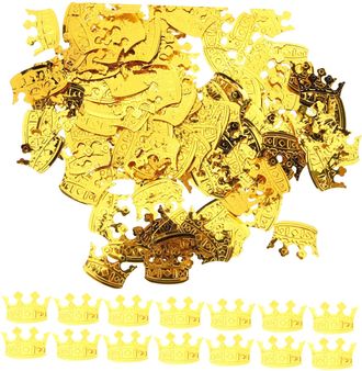 Cabilock 4packungen Goldene Konfetti-Krone Pack Festliches Tischdeko F&uuml;r Hochzeit Geburtstag Und Shower Gl&auml;nzende Dekoration F&uuml;r Unvergessliche Feiern