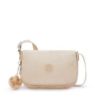 Kipling EARTHBEAT S Kleine Umhängetaschen, Sparkled Beige (Beige)