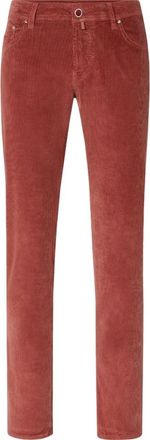 Jacob Cohen Homme, Pantalons, Rouge, Taille: W35 Pantalones Pana corte Regular Slim