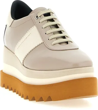 Stella McCartney Womens Beige Eva Platform Sneakers