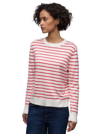 Street One Gestreifter Pullover Off White 46