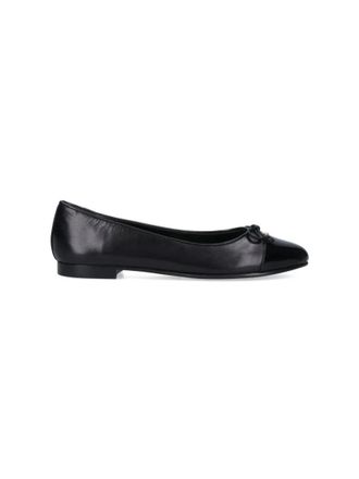 Tory Burch Logo Ballerinas - Black - Gr. 5_5 - in Schwarz
