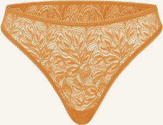 erlich textil Erlich Textil Iconic Lace String Aus Spitze - Florales Motiv orange