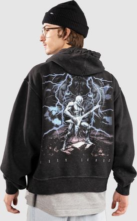 Ninth Hall Iron Surge Boxy Hoodie black