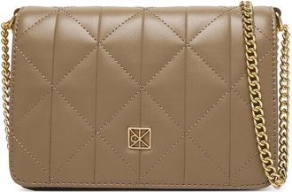 Calvin Klein Handtasche Quilted Mini Chain Bag LV04F3321G Beige