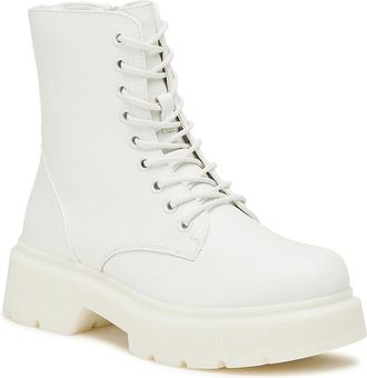 Jenny Fairy Schn&uuml;rstiefeletten Jenny Fairy H21B1003-6 Wei&szlig;