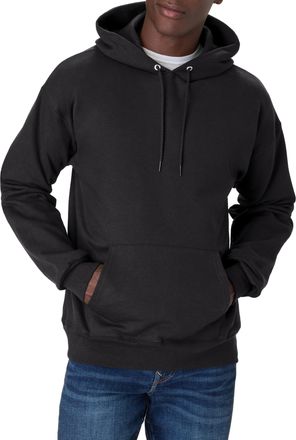 Hanes Ultimatives Herren-Sweatshirt, Schwerer Fleece-Hoodie, Baumwoll-Sweatshirt für Herren, Schwarz, XXX-Large