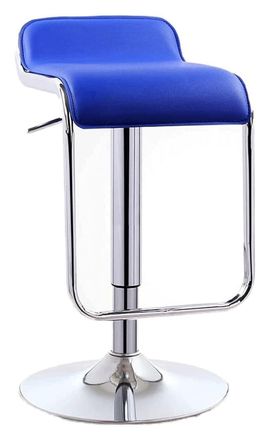 Generic Drehbarer Barhocker, moderner minimalistischer Barhocker, h&ouml;henverstellbarer Barhocker f&uuml;r Zuhause/Blau/61-81 cm