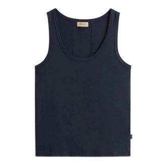 Woolrich Femme, Tops, Bleu, Taille: 42 FR Luxe Jersey Tank Top