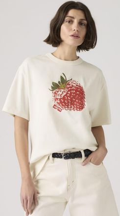Levi's Graphic Tabor Tee - Femme - Blanc / Heart Strawberry Egret - XS
