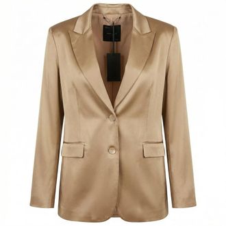 Emma & Gaia Giacca Blazer - - Jackets - Damen - Beige - 2XL