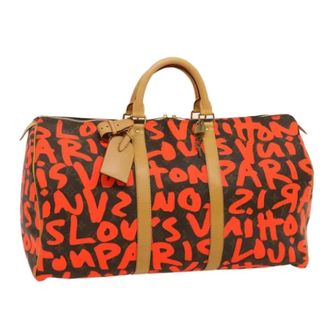 Louis Vuitton Pre-owned Vintage Canvas Weekend Bag - - Pre-owned - Damen - Orange - ONE SIZE