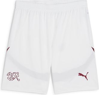 Puma Schweiz Replica-Fu&szlig;ballshorts Herren, Kleidung, Wei&szlig;, L