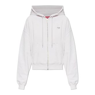 Diesel F-Elycy-Crystals Sweatshirt - - Sweatshirts & Hoodies - Damen - Wei&szlig; - M
