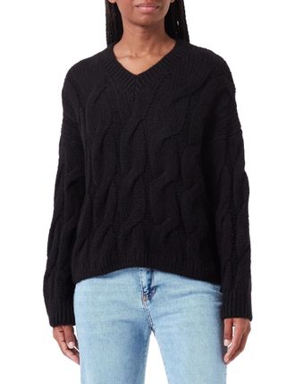 Mavi V Neck Sweater; Black
