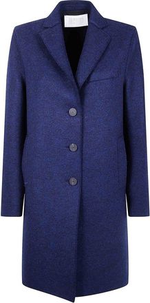 Harris Wharf London Manteau Au Genou - Bleu