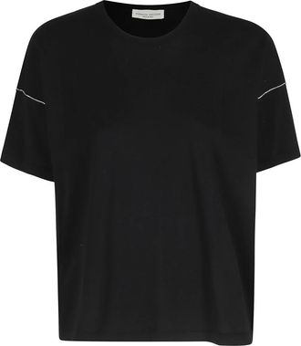 Roberto Collina Femme, Tops, Noir, Taille: 40 FR T-Chemises