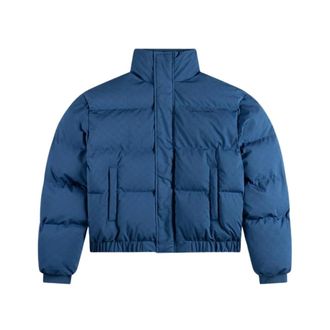 Daily Paper Clothing Renako Monogram Puffer Jacket - - Jackets - Herren - Blau - S