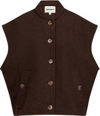 Garance Paris Veste droite sans manches en laine