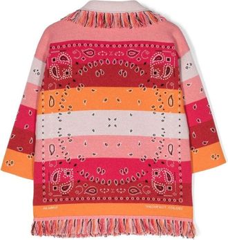 Alanui Bandana Jacquard Cashmere Cardigan - Multicolor