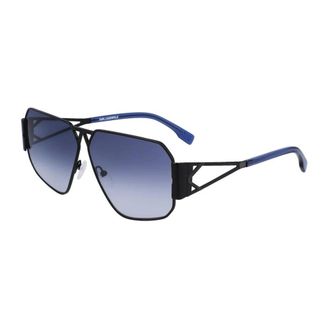 Karl Lagerfeld unisex, Accessoires, Noir, Taille: ONE Size Lunettes de soleil &agrave; monture m&eacute;tallique