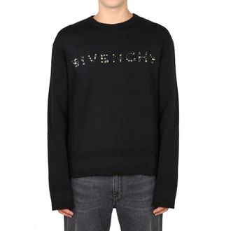 Givenchy Mens Black Cotton Sweatshirt Clothing