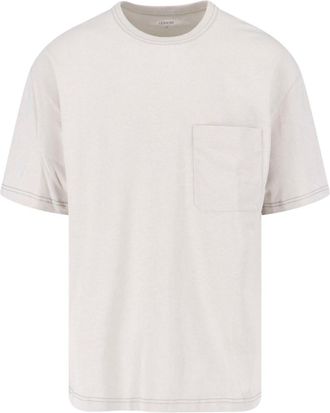 Christophe Lemaire T-Shirt Aus Baumwolle Und Leinen