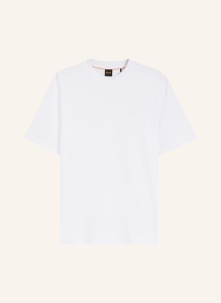 HUGO BOSS T-Shirt Te_Interlock Regular Fit weiss