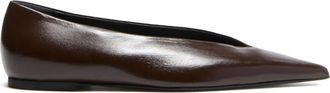 Proenza Schouler Ballerinas aus Lammleder mit spitzer Kappe - Braun