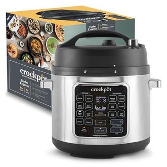 Crock-pot Crockpot Turbo Express multicuiseur sous pression | 5,6 L (6+ personnes) | 14 options de cuisson en 1 | Mijotagecuisson vapeurcuisson sous pression et
