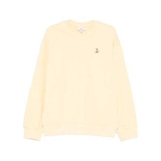 Maison Kitsun&eacute; Dreaming Fox Comfort Sweatshirt - - Sweatshirts & Hoodies - Herren - Gelb - XL