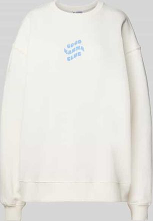 Oh April Oversized Sweatshirt mit Label-Print