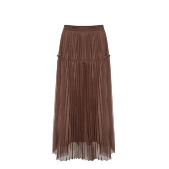 Jovonna London Tahia Midi-Rock - - Skirts - Damen - Braun - M