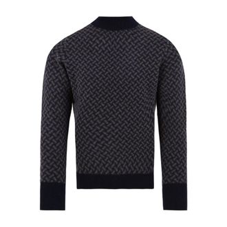 Drumohr Pull &agrave; col roul&eacute; en cachemire Biscottino - Homme - Pulls - Bleu - Taille: XL