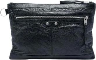 Balenciaga Sac pochette vintage doccasion - Femme - Pre-owned - Noir - Taille: ONE Size