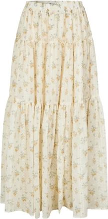 Lollys Laundry Femme, Jupes, Beige, Taille: 42 FR SunsetLL Maxi Skirt