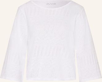 Juvia Pullover Theresa Mit 3/4-Arm weiss