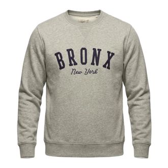 Bl'ker Sweatshirt Bronx New York - - Sweatshirts & Hoodies - Herren - Grau - L