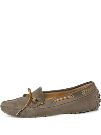 Tod's Pre-owned Segelschuhe aus Wildleder - Nude