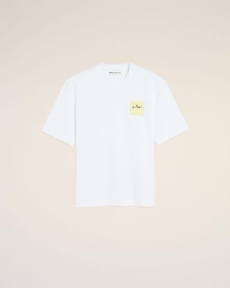 Ami T-Shirt Blanc Post It Je TAime En Coton Blanc - XXXL - Homme